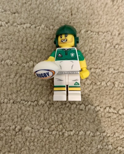 Rugby Player LEGO 71025 - Series 19 Minifigure #13 As New with packet ...