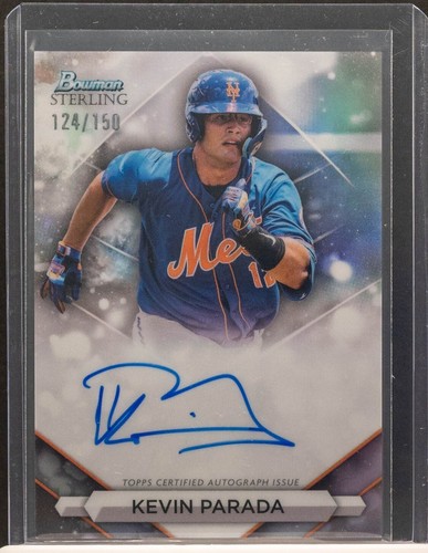 Kevin Parada 2023 Bowman Sterling Prospect Refractor Rookie RC Auto 124 ...