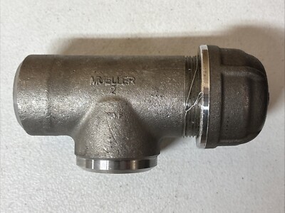 MUELLER H-17501 2" x 2" NO-BLO Service Stop Tee Weld x Weld 1440 PSIG ...