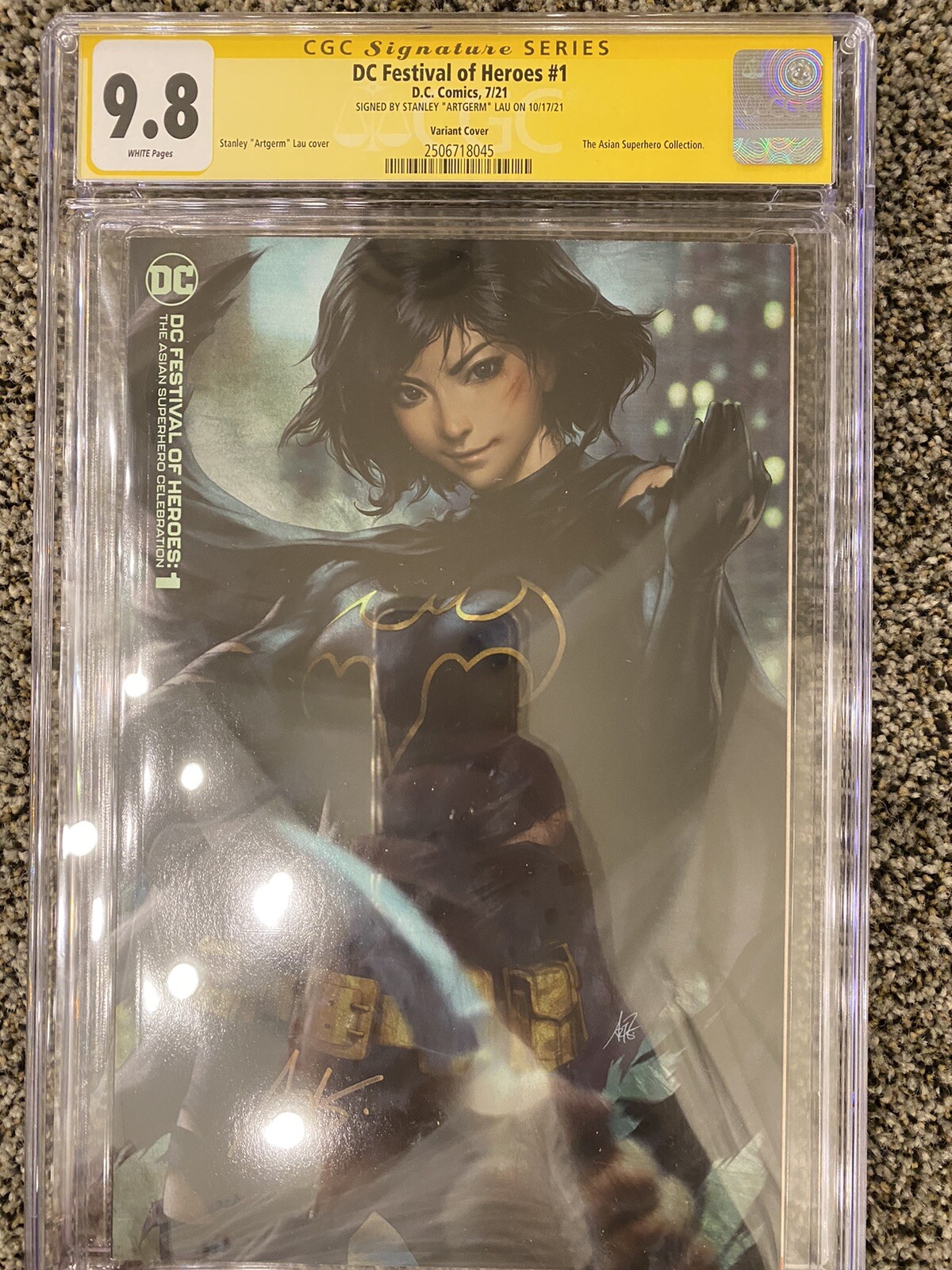 DC Festival of Heroes #1 CGC SS 9.8 Artgerm Variant Signed Artgerm ...