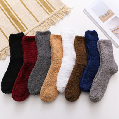 Middle Tube Socks Home Sock Bed Socks Floor Socks Fluffy Men Casual ...