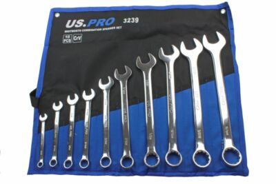 US Pro Whitworth Spanner Set Combination BSW BSF 10pc 3239 Imperial ...