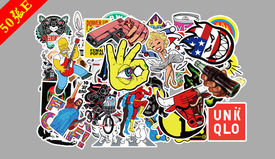 5000 Stickers Bomb Vinyl Decal Car Skateboard Laptop Luggage Graphic ...