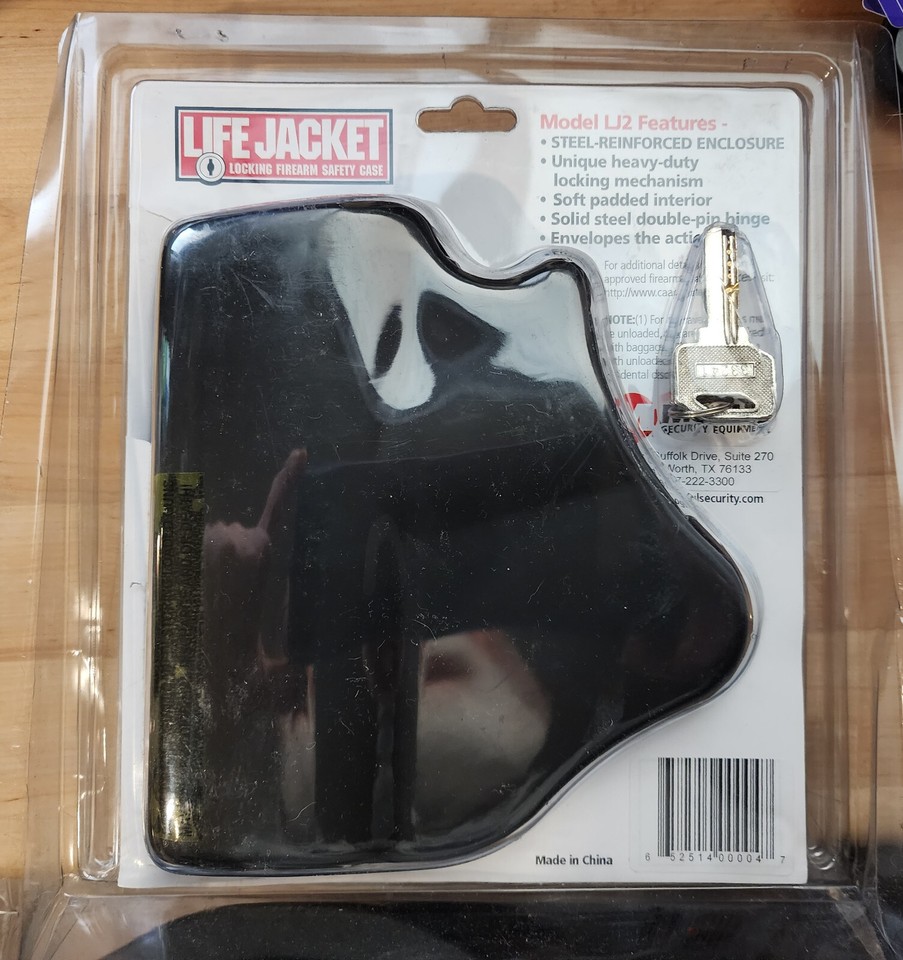 Life Jacket Locking Firearm Safety Portable & Mountable Steel Case LJ2 ...