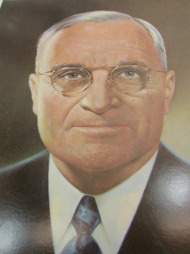 Vintage President Harry Truman Poster Print Sam J Patrick 52752 | eBay