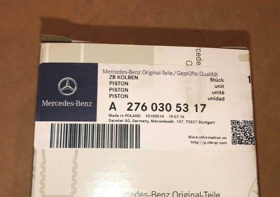 MERCEDES BENZ ENGINE PISTON, PART# 2760305317, OEM | eBay