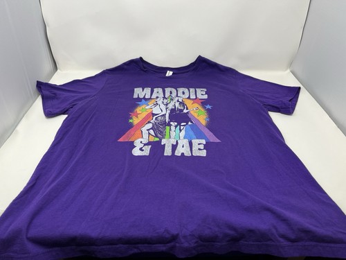 Maddie And Tae Shirt Women's XL Purple Country Music Duo Band Tee Music ...