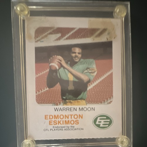 Edmonton Eskimos CFL Trading Cards Warren Moon & Brian Kelly Lot of 2 ...