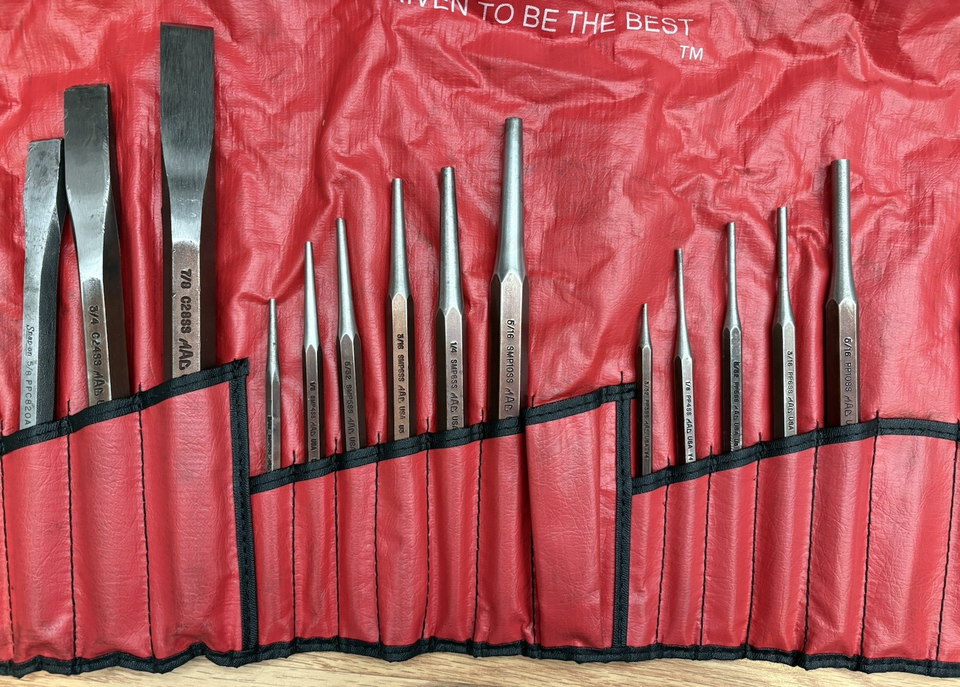 Mac Tools 22pc Punch and Chisel Set With Pouch (PC25KSS) - Partial ...