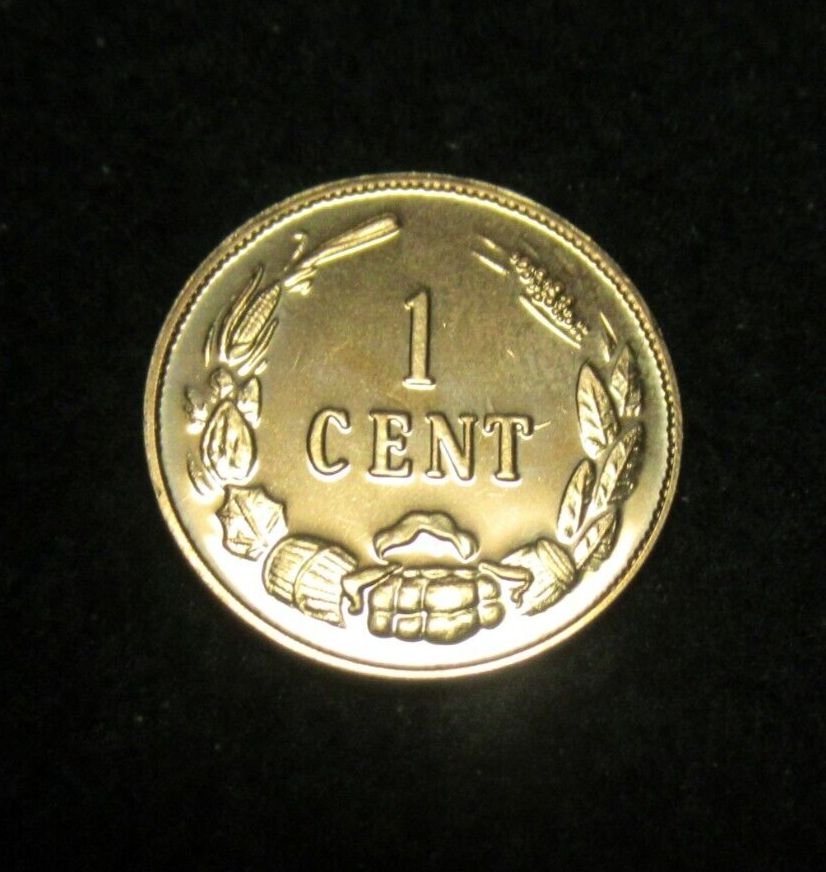 BEAUTIFUL BRONZE 1861 ONE CENT CONFEDERATE STATES RESTRIKE CIVIL WAR ...