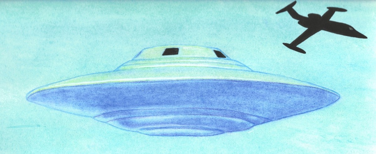 Flying Saucer Drawing Flying Saucer, Artwork Art Print By Science