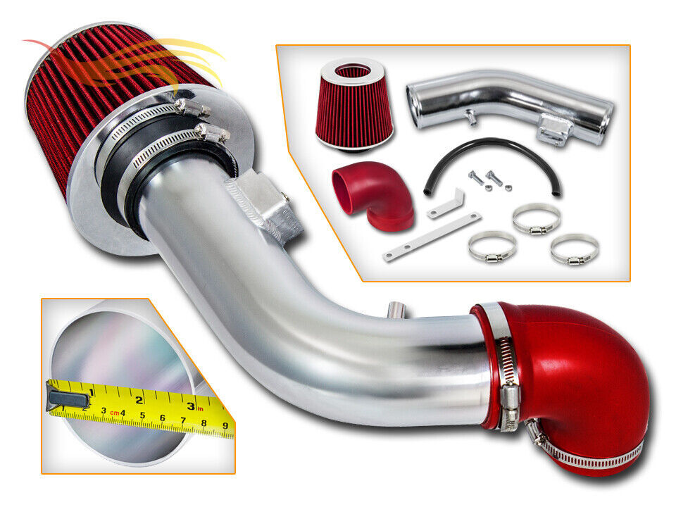 For 08-12 Malibu 2.4L Ecotec Short Ram Air Intake +RED Filter | eBay