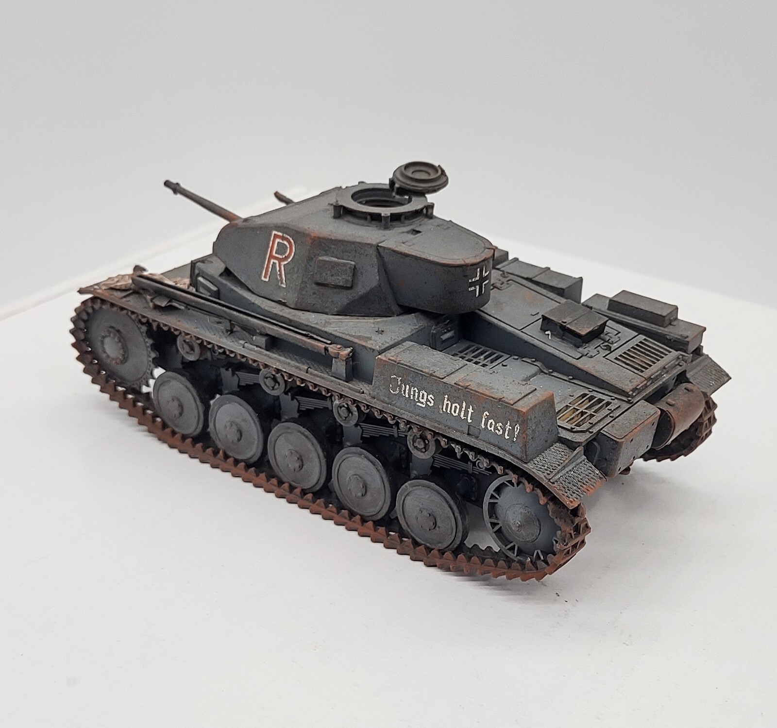1:35 Scale Rough Built Painted Plastic Model German WWII Panzer II ...