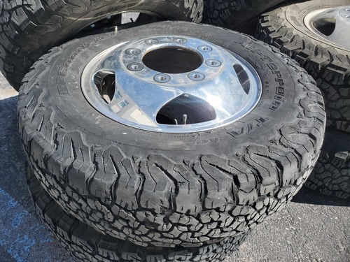 17" GMC SIERRA HD 3500 DUALLY DRW WHEELS BFG KO2 A/T TIRES OEM CHEVY ...