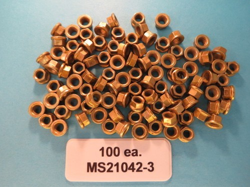 MS21042-3 Reduced Hex Head Aircraft Lock Nuts (100) | eBay