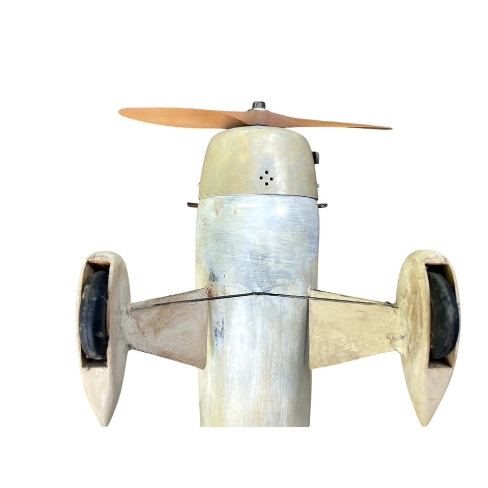 1960s Control Line Model Airplane w/ Fox .29 Stunt Glow Engine & Top ...