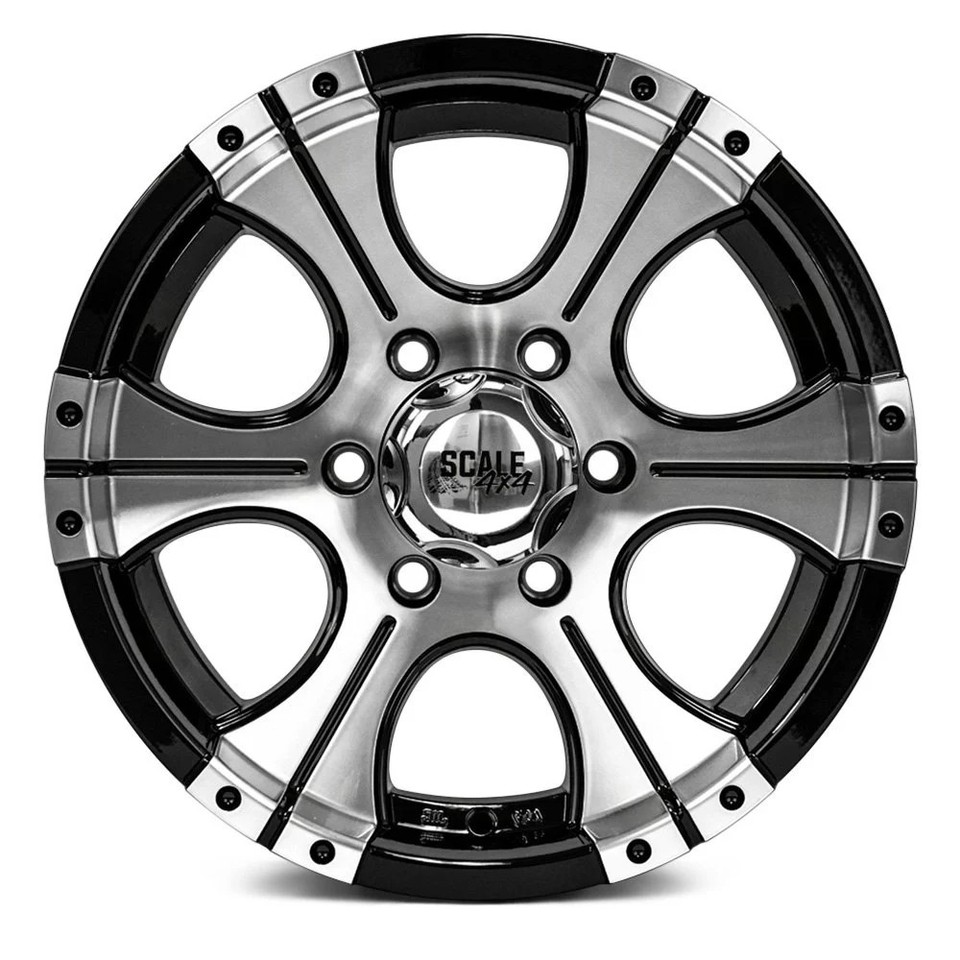 Scale 4x4 Ace Wheels 17x9 (-6, 6x139.7, 108) Black Rims Set of 4 | eBay