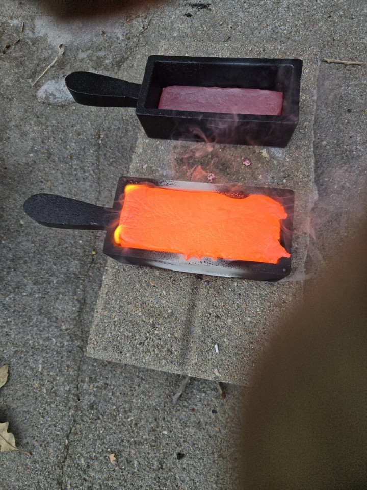 5 lb 10 Oz .999 Fine Copper hand Poured Bar | eBay