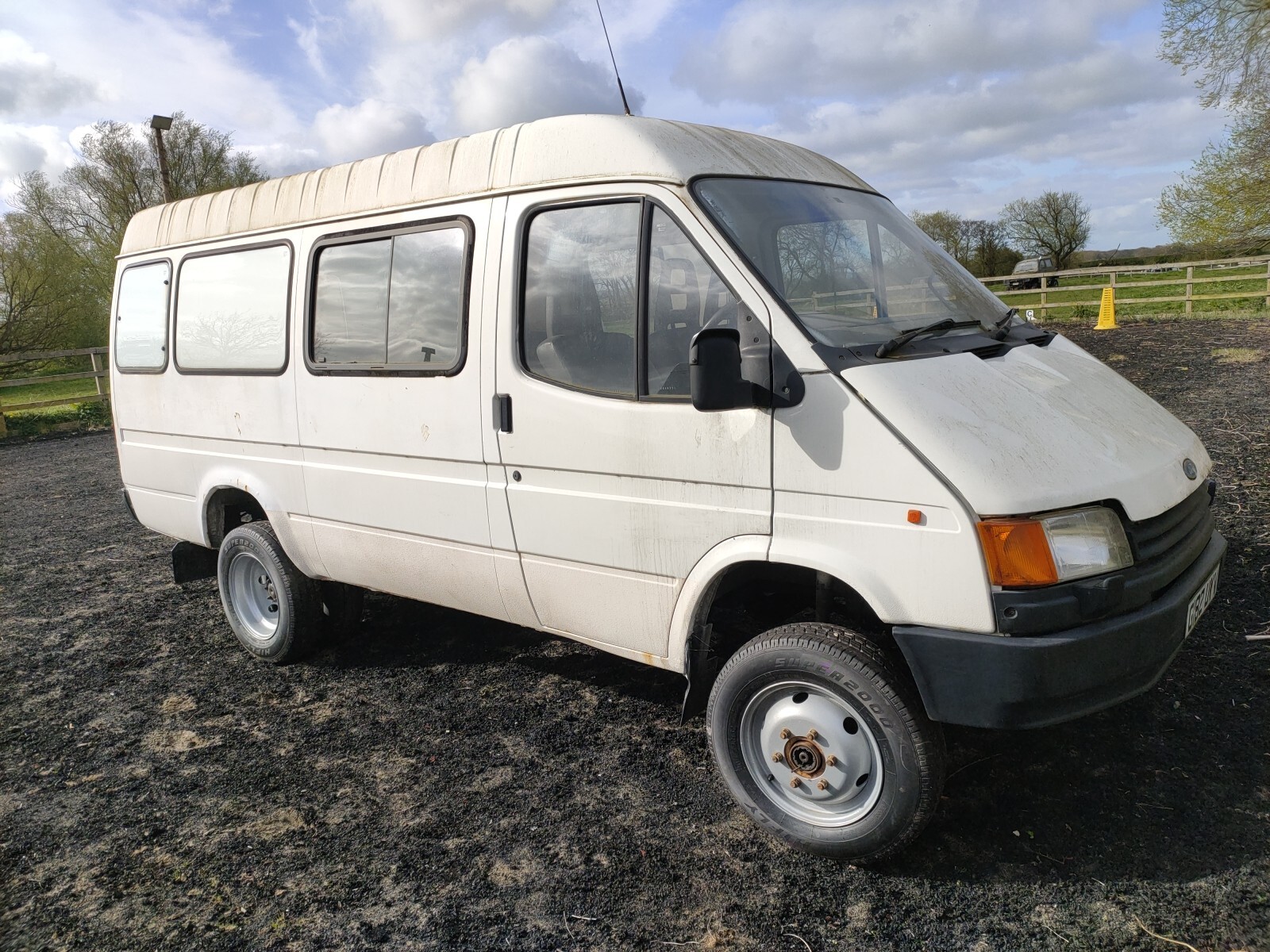 FORD TRANSIT COUNTY 4X4 MK3 LWB MINIBUS CAMPER CONVERSION RARE 2L ...