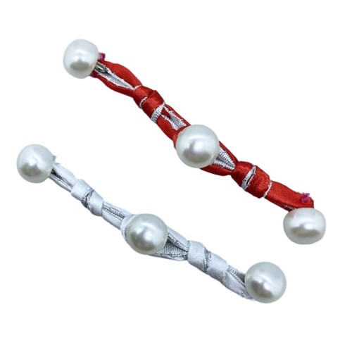 Chinese Tang Suit Word Cheongsam Pearl Buttons Knot Fastener Closures ...