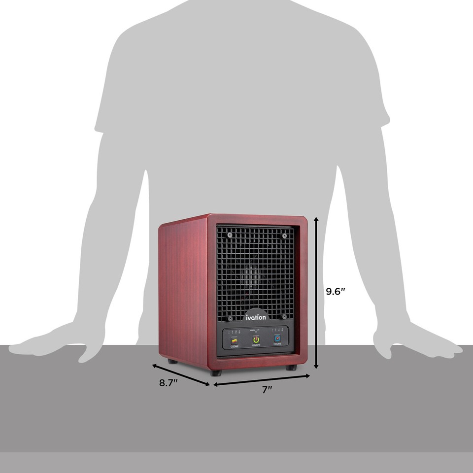 Ivation Ozone Air Purifier Portable Deodorizing System w/ Multi-Level ...