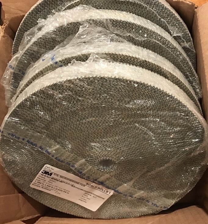 NEW 1 Case 3M microfinishing 4x SCALP Rolls 1.062 in x 450 ft x 5/8 ASO ...