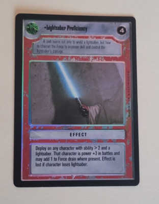 Star Wars CCG, Lightsaber Proficiency, Reflections, Foil, | eBay