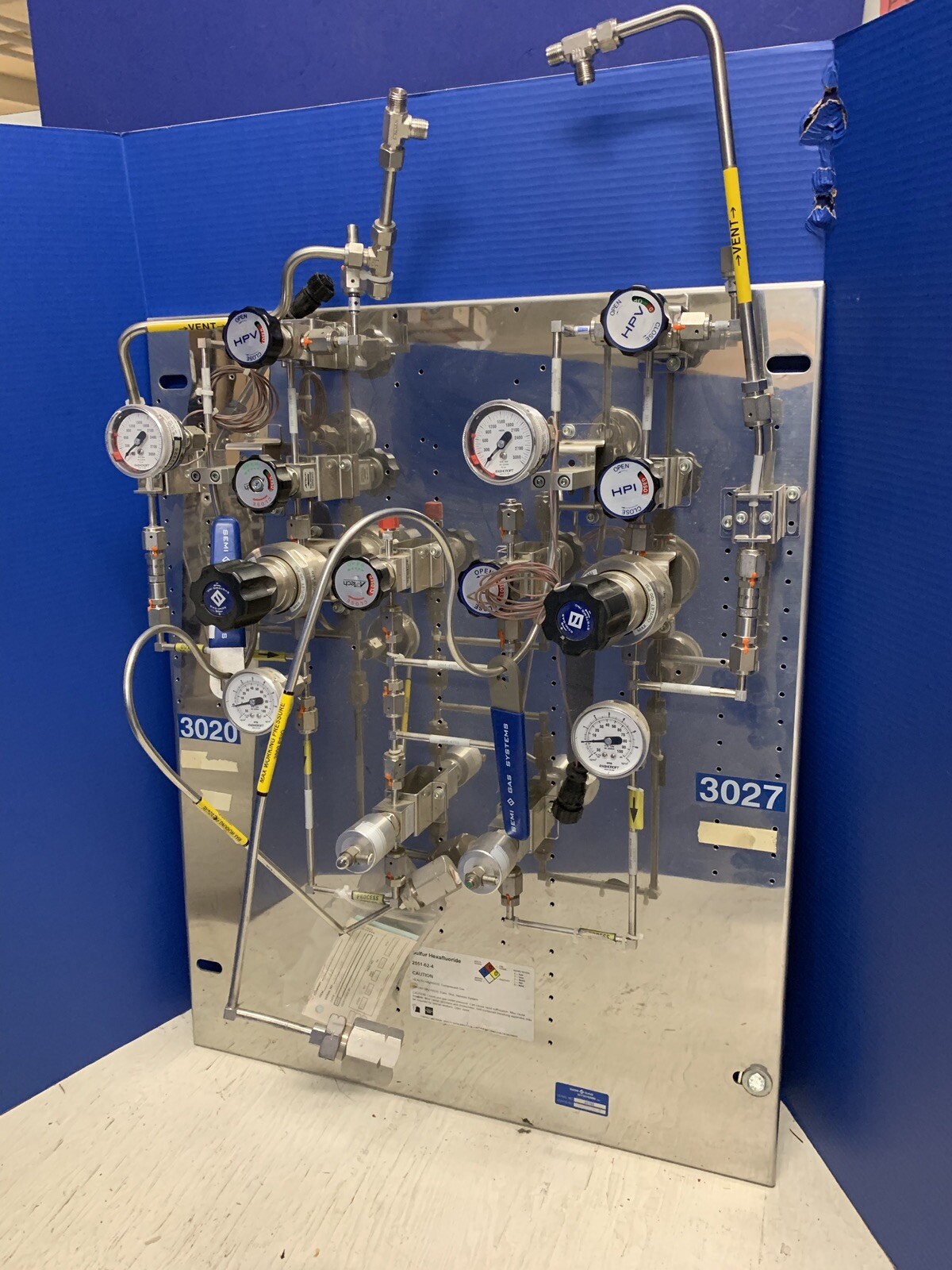 Semi-Gas SF6 High Purity Gas Auto Switchover Panel, CGA 590, Used | eBay