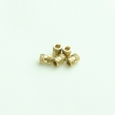 25 Pcs M1.4 x 3mm Knurled Brass Threaded Heat Set Inserts 3D Printing ...