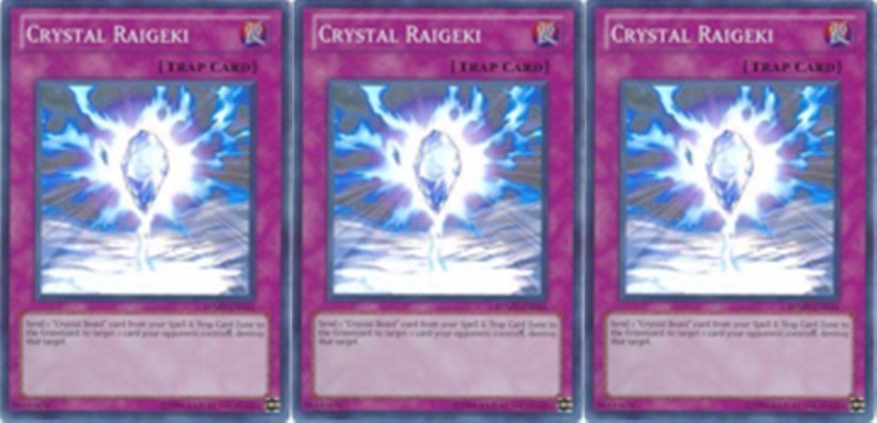Crystal Raigeki 1st X 3 RYMP-EN055 SUPER HOLO Yugioh | eBay