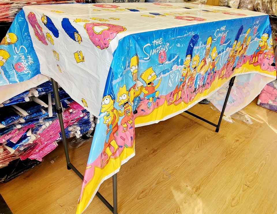 SIMPSONS GIFT BOX CAKE TOPPER CUPCAKE BALLOON BANNER SUPPLIES ...