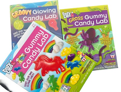 STEM Gummy Candy Lab Kits ~ Glowing Groovy, Crawlies, Rainbow ~ Thames ...
