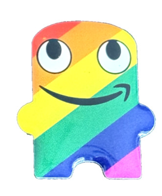 Glamazon LGBTQ Amazon Gay Pride Peccy Pin Employee | eBay