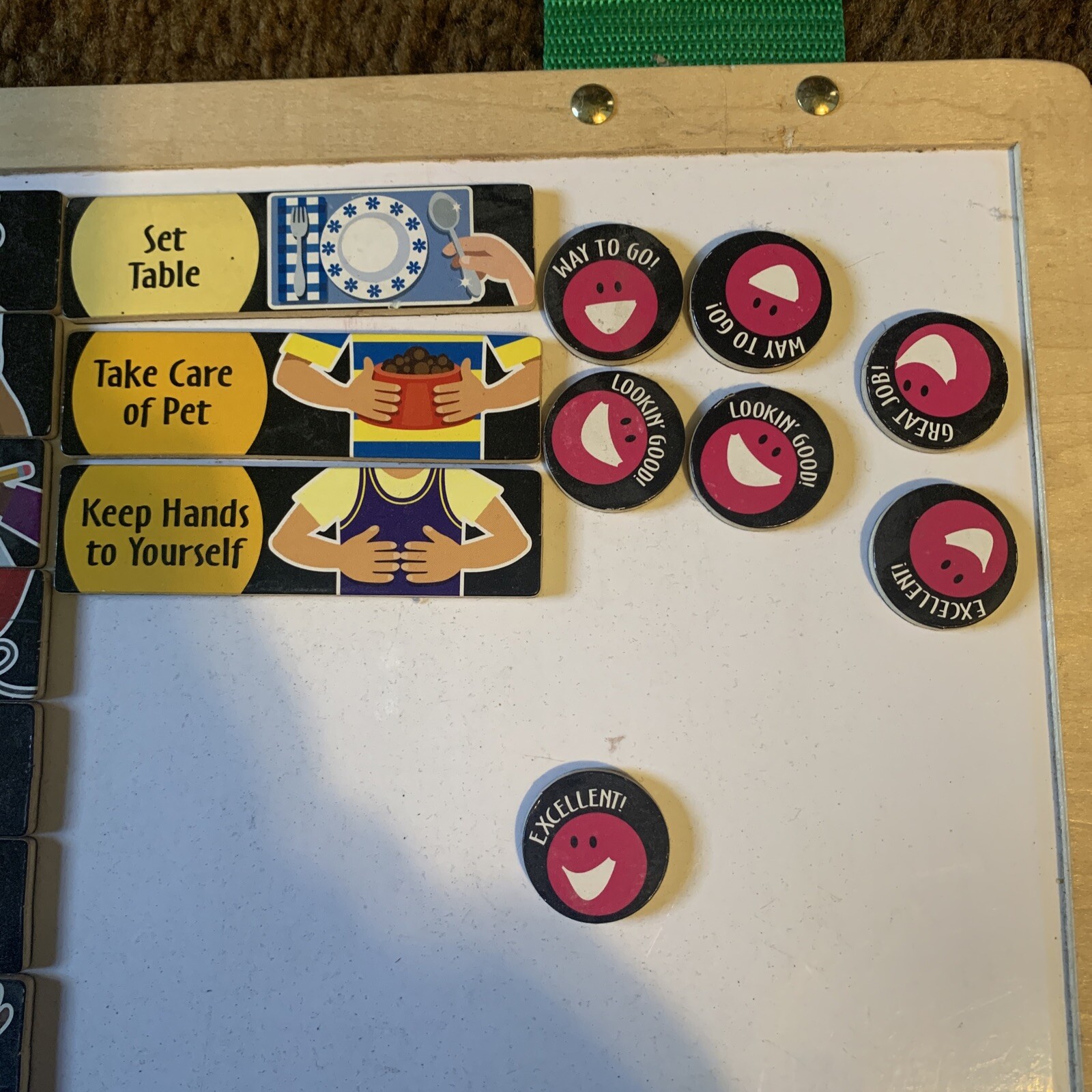 Melissa & Doug Magnetic Responsibility Chore Chart/White Board w ...