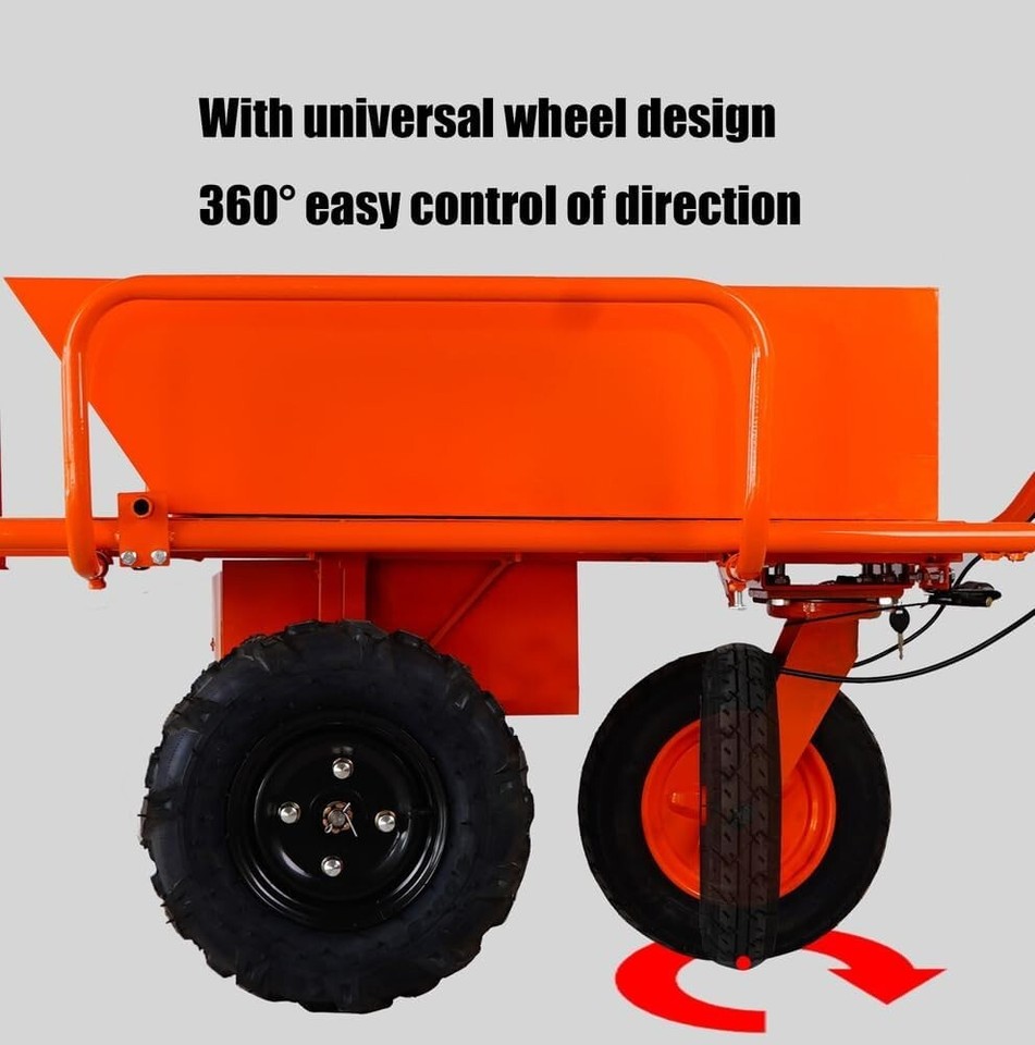 Wheelbarrow Power Wagon & Wheelbarrows 500 lbs Hauling Capacity Farm ...