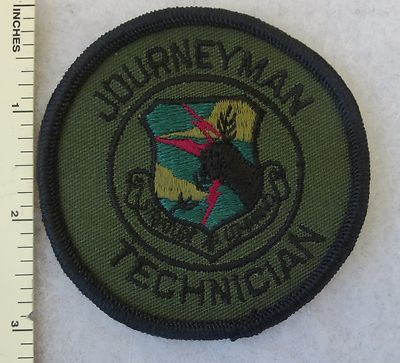 SAC JOURNEYMAN TECHNICIAN PATCH US AIR FORCE STRATEGIC AIR COMMAND ...