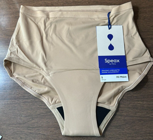 New SPEAX by Thinx Hi-Waist Bladder Leak Protection Panty Underwear BEIGE Small | eBay