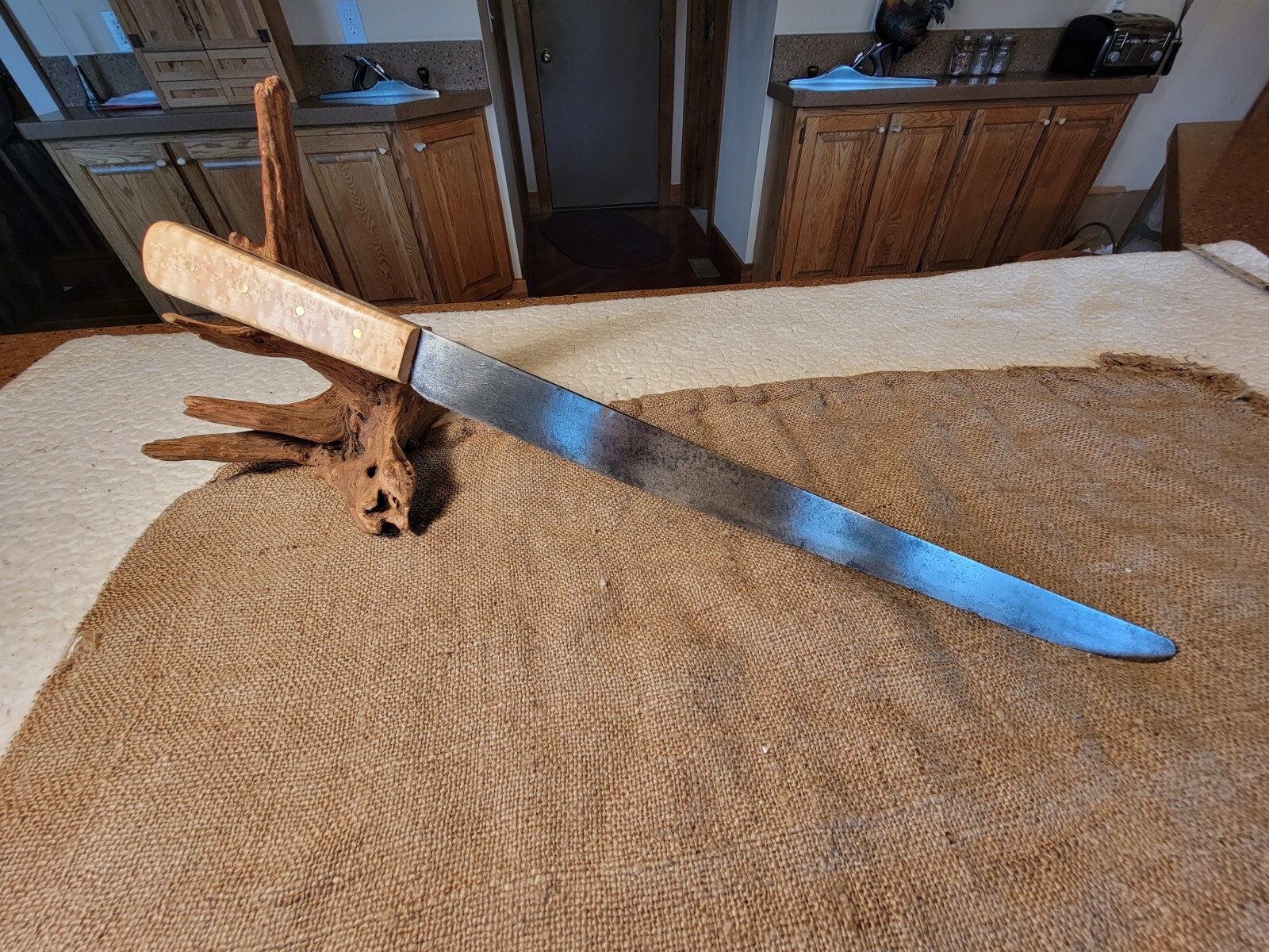VINTAGE VILLAGE BLACKSMITH CORN KNIFE MACHETTE | eBay