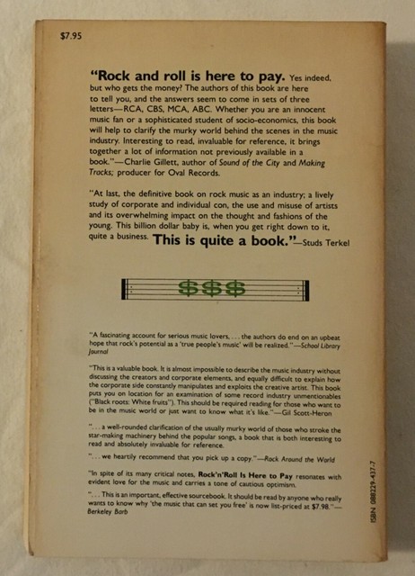 Rock 'n Roll Is Here to Pay : The History and Politics of the Music ...