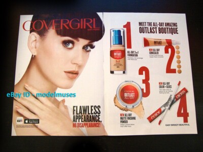 COVERGIRL Cosmetics 2-Page Magazine PRINT AD Spring 2017 KATY PERRY | eBay