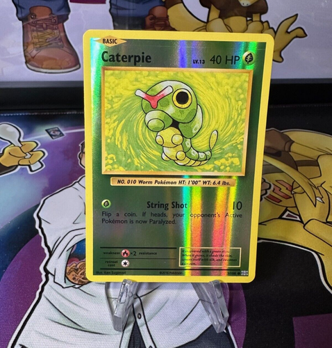 Caterpie 3/108 NM Near Mint XY Evolution Reverse Holofoil Holo Pokemon ...