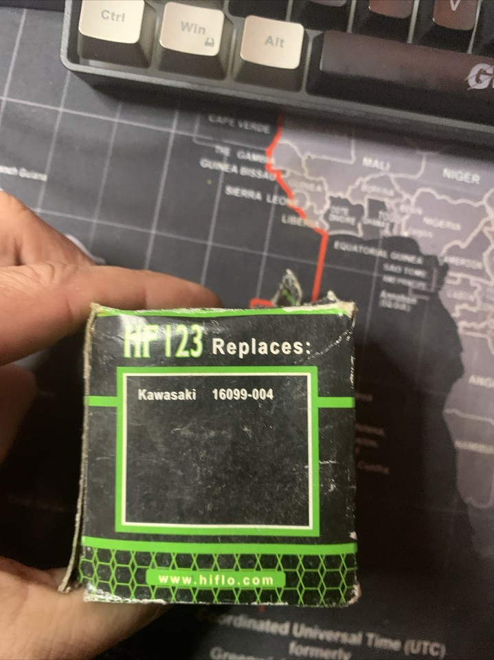 HiFlo HF123 Oil Filter for Kawasaki KLR650 KLX650 KL250 (1977-2023) | eBay