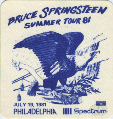 BRUCE SPRINGSTEEN 1981 BACKSTAGE PASS PHILADELPHIA Spectrum 7/19 | eBay