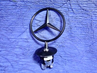 Front Hood Ornament Mounted Star Logo Emblem for Mercedes-Benz C E S ...
