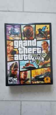 GRAND THEFT AUTO GTA 5 PC 7 DVD ROMS + ACTIVATION CODE NEW SEALED FAST ...