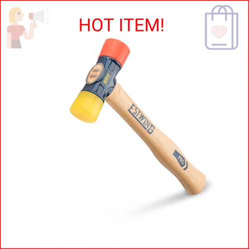 Estwing - DFH-12 Rubber Mallet - 12 oz Double-Face Hammer with Soft ...