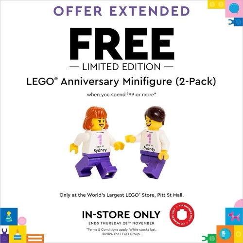 Lego Sydney 1 Year Anniversary Minifigures + Lego Passport **EXCLUSIVE ...