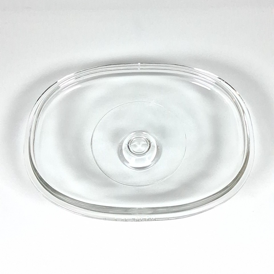 Pyrex F-12-C Clear Glass Oval Lid for 1.5 Qt Casserole Dish Replacement ...