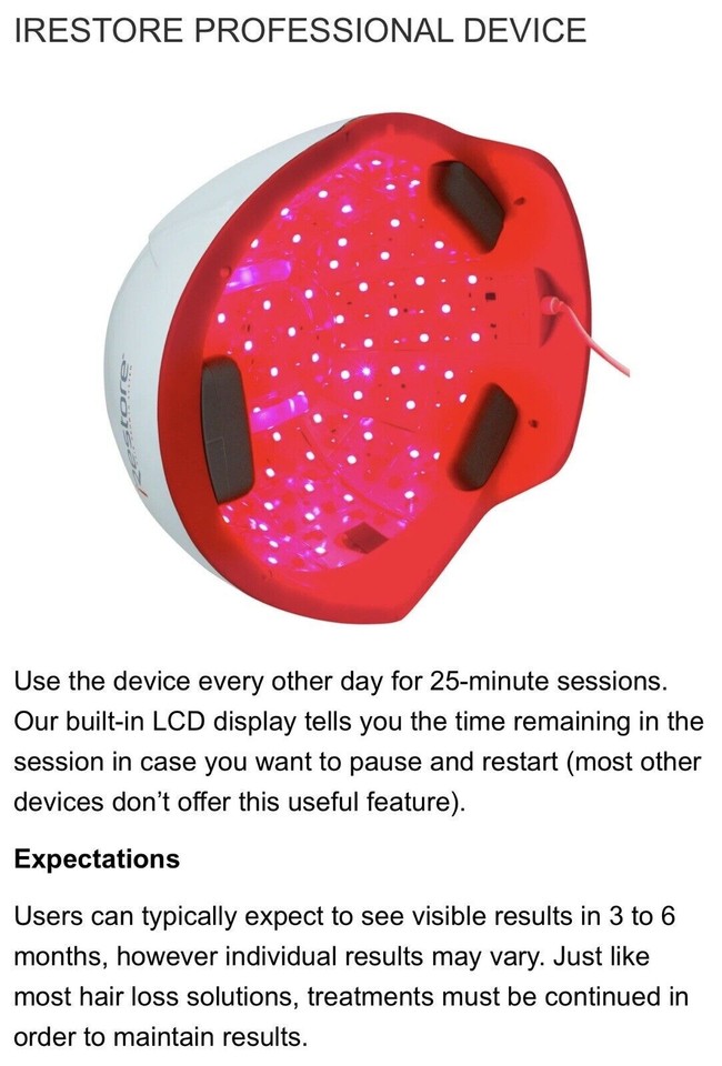 iRestore Professional 282 Laser Hair Growth System (NEW) | eBay