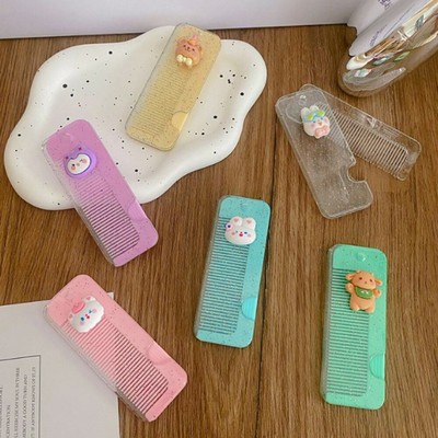 ABS Small Comb Mini Hairdressing Comb Portable Cute Foldable Comb ...